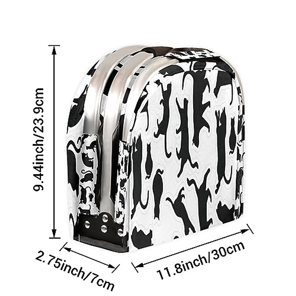 Tavisto Black Cats Versatile and Durable Reusable Grocery Tote Bag - Spacious and Foldable with Fun Print Designs - Perfect for Shopping, Picnics, and Storage