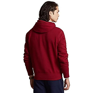 Polo Ralph Lauren Mens Cabin Fleece Hoodied Sweatshirt (XL, Redwine) Red Wine, X-Large