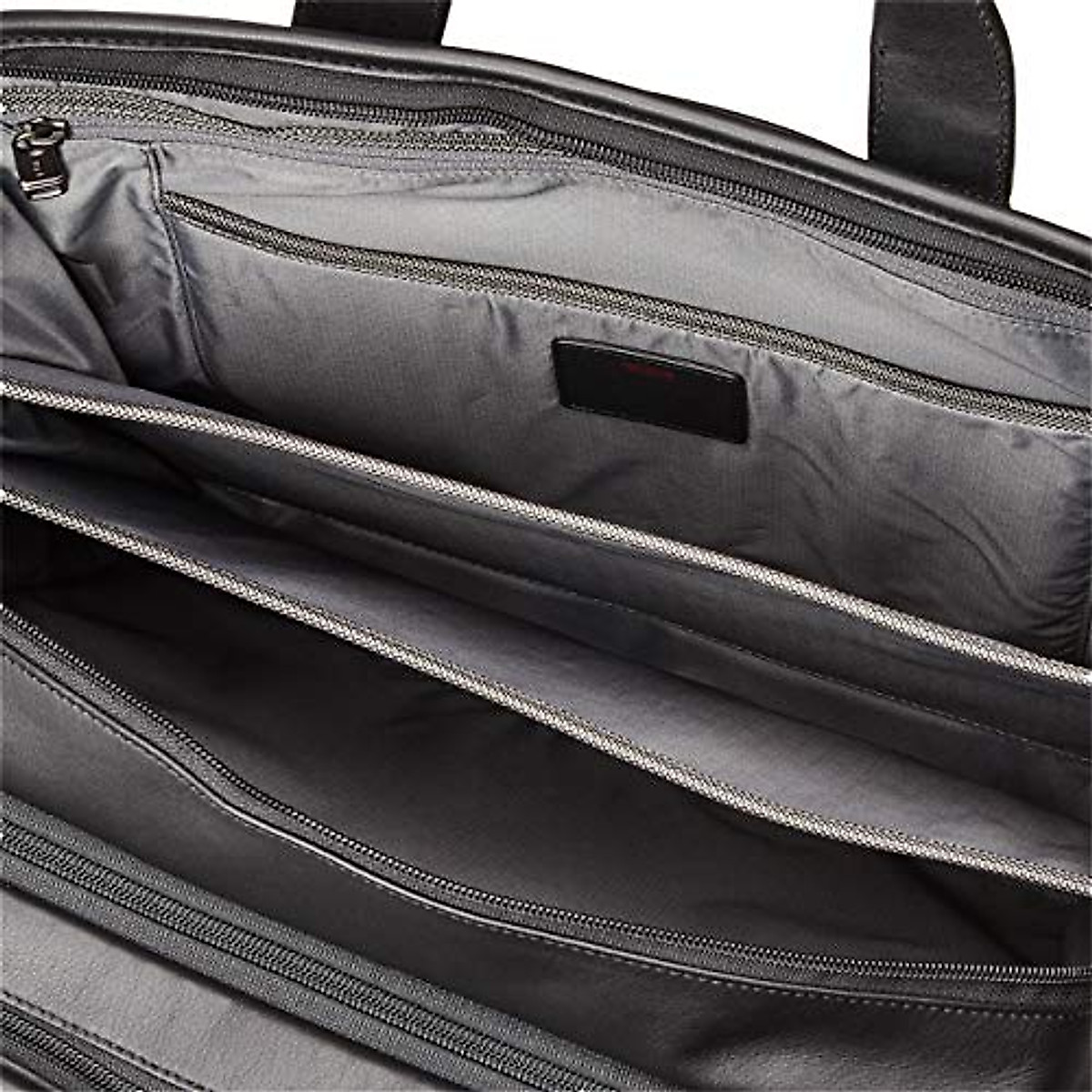 Tumi Briefcase, Official Genuine Alpha Expandable Organizer Laptop Brief, Black