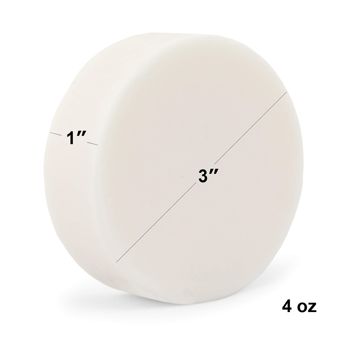 Men’s Soap Company Shaving Soap Refill Puck, 4.0 oz - Natural Vegan Ingredients with Shea Butter & Vitamin E for Thick Lather and Skin Protection, Lavender