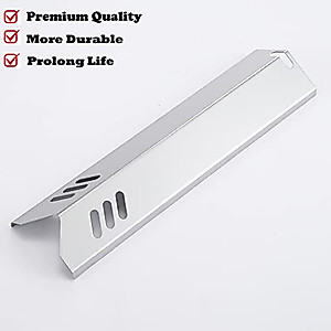 SUONA Grill Heat Shield Replacement Part for Backyard GBC1460W GBC1461W BY13-101-001-12/13 BY15-101-001-02 BY16-101-003-01 Dyna-Glo DGF510SBP DGB515SDP-D DGF600SSP DGB610SSP Uniflame GBC1059WB 5 Pack