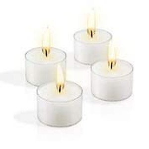 Simcha Tealight Candles No Messy Cleanup Easy Disposal Protects Surfaces Sophisticated Design Burns 8 Hours White Unscented Versatile Usage