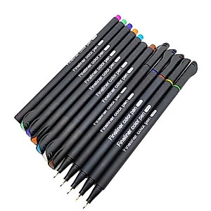 Our Adventure Scrapbook Kit – Includes 40 pgs of Brown cardstock, 12pc FineLiner Pen Set & 100 pc Travel Stickers - Gift Ideas (Wedding, Birthday, Traveler) – Hard Cover – Thick Paper. Versatile