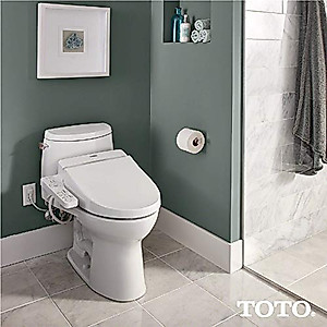 TOTO SW2014#01 A100 Electronic Bidet Toilet Cleansing Warm Water and Heated Seat, Elongated, Cotton White