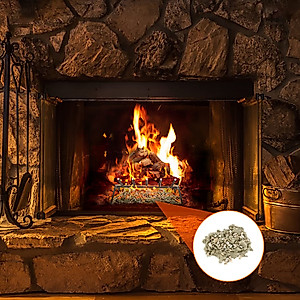 Skyflame Glowing Embers Rock Wool Mixed with Vermiculite for Vented Gas Fireplaces | Fake Coals for Use with Gas Logs, 6 Oz Bag