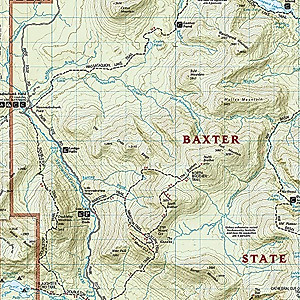 Baxter State Park Map [Mount Katahdin, Katahdin Iron Works] (National Geographic Trails Illustrated Map, 754)