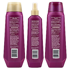 Infusium Professional Shampoo 13.5 oz, Conditioner 13.5 oz, and Leave-In Treatment 11 oz Set - Repair & Replenish - 3 Bottles