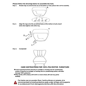 Gray Accent Chair, Living Room Chairs Trendy Armless Solid Wood Comfy Modern Home Furniture 27.50" L X 22.50" W 33" H