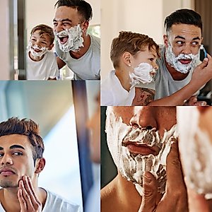 Razor Blades Refills, 【Upgrade 】Sharp Razor Blades Refills Mens Womens, Manual Dual Lubrication Blade - Suitable for Beards, Legs, and Armpits (16PCS)