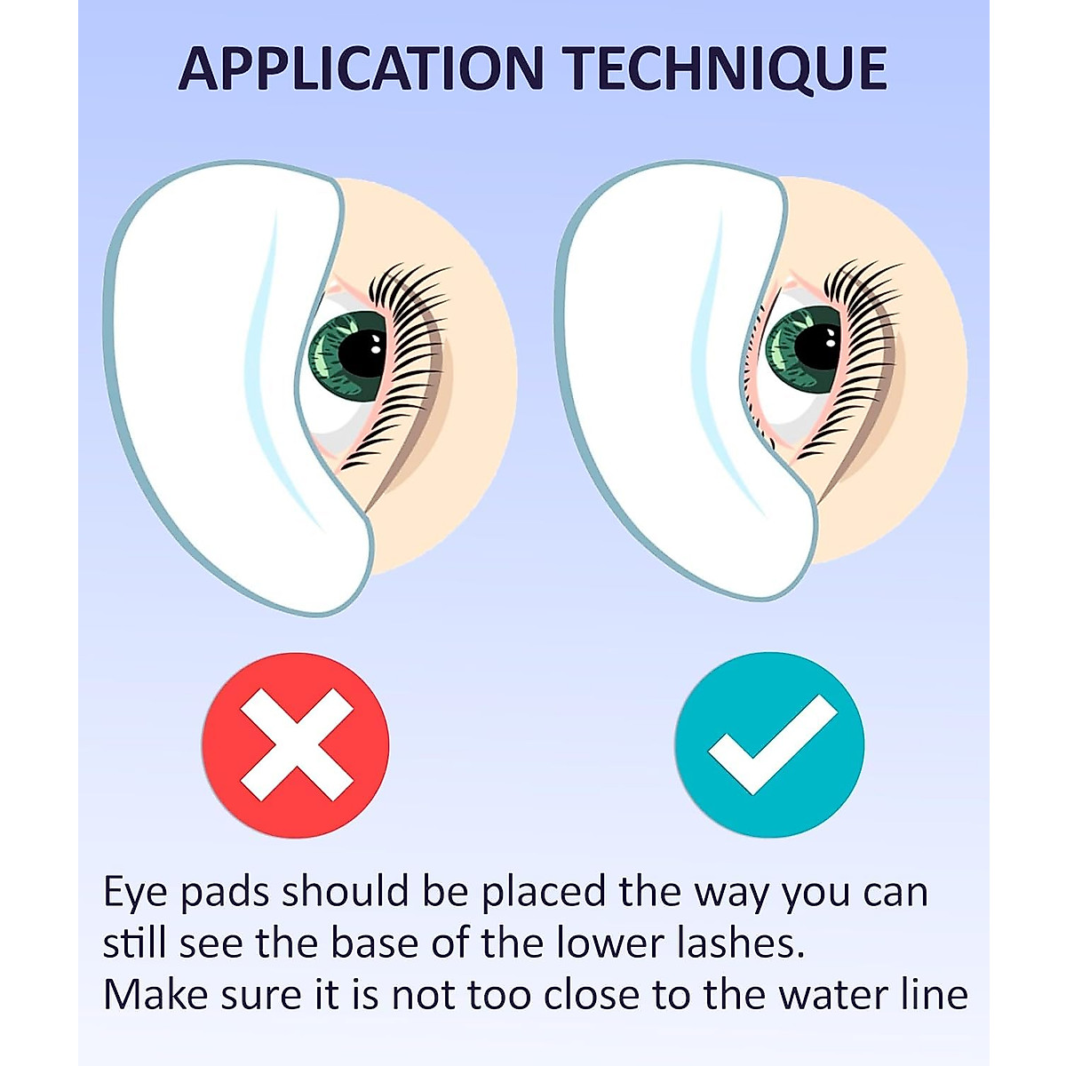 100 Pairs Set Premium Under Eye Gel Pads for Eyelash Extension - Lint Free Patches with Vitamin C and Aloe Vera by Stacy Lash supplies and Beauty tools - Hydrogel Eye Pads - Skin Moisturizes