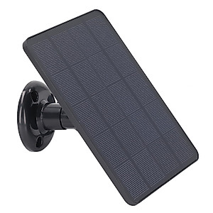 4W Solar Panel Kit, Monocrystalline Battery Charger with Micro USB Interface, Portable High Efficiency Solar Charger for RV Marine Boat Off Grid System, for Camera (Black)
