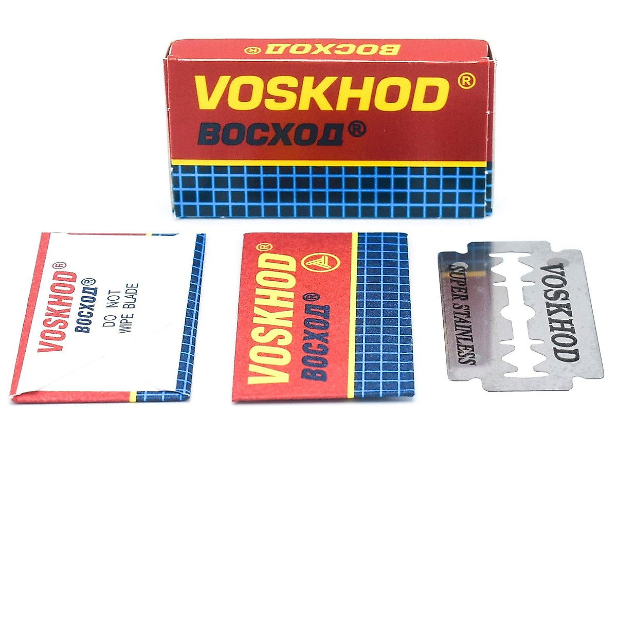 Voskhod, 100 Double Edge Safety Razor Blades, 100 Count