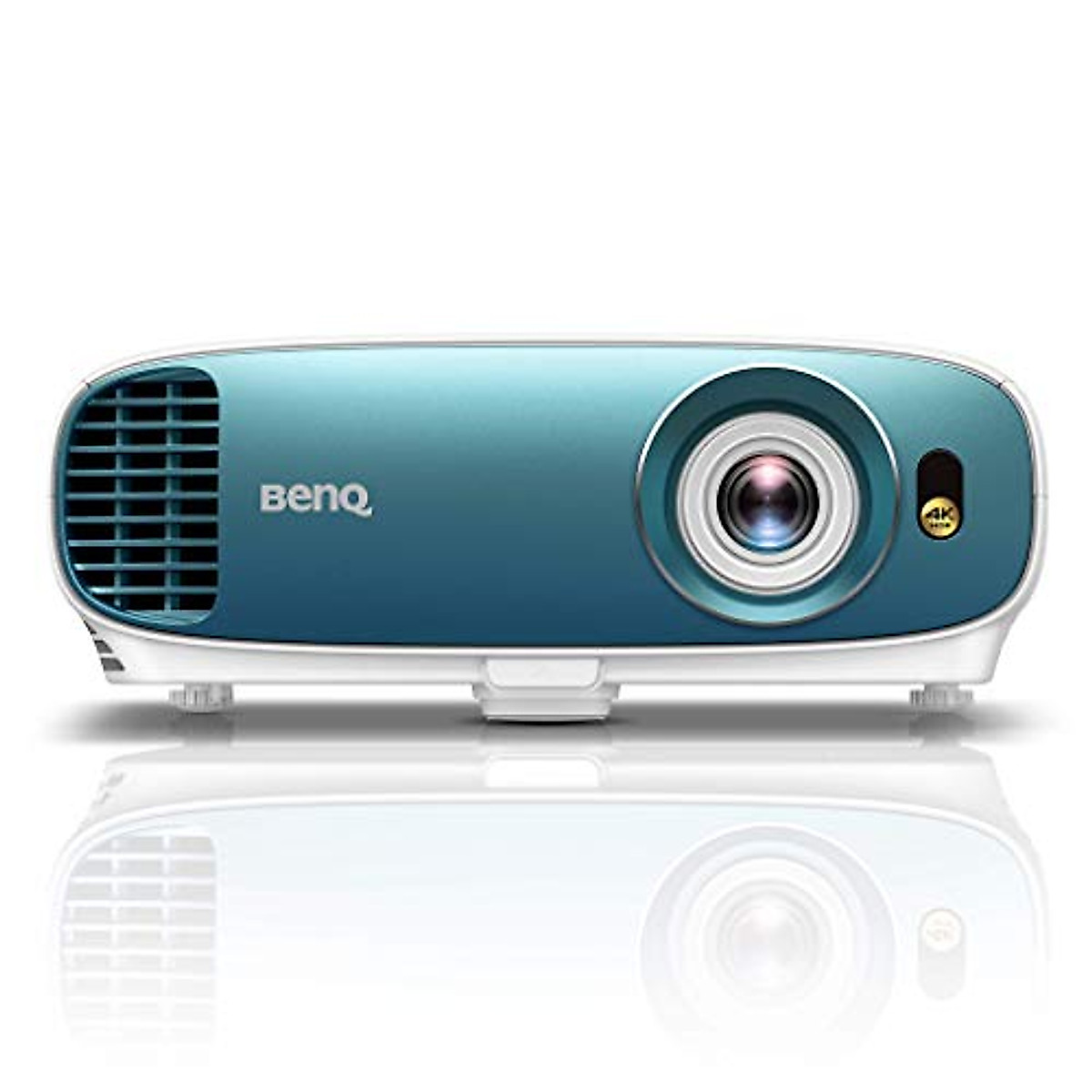 BenQ TK800 True 4K UHD HDR Home Entertainment Projector, DLP, 3000 Lumens, HMDI, Football Mode - White/Blue