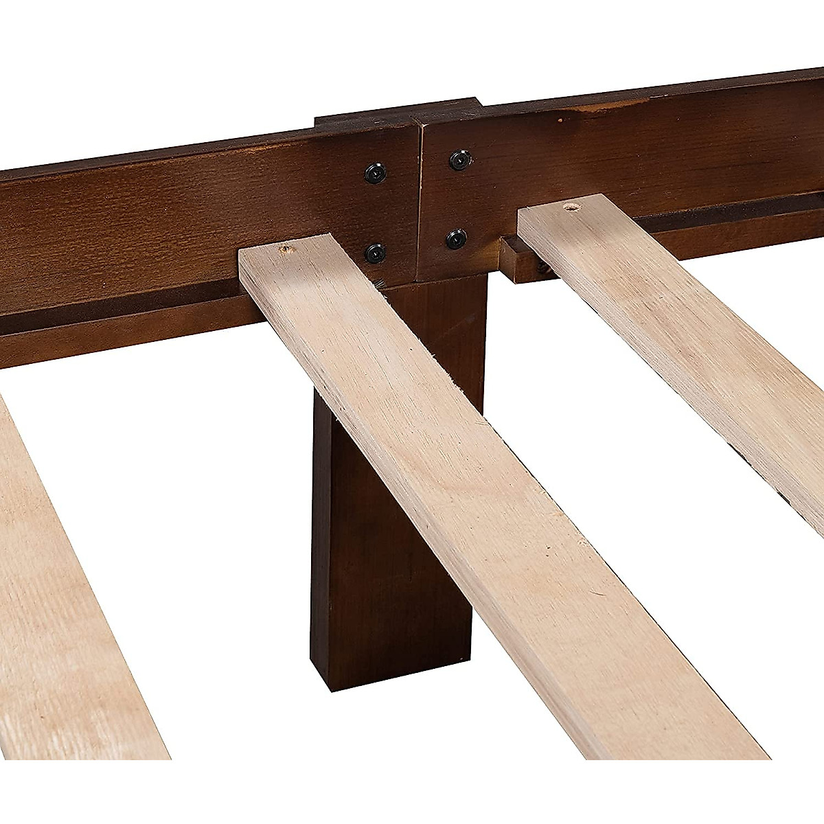 STP-Y Twin Size Platform Bed, Wood Platform Bed Frame with Headboard and Footboard, Solid Wood Legs, Wood Slats Support, No Box Spring Needed, Easy Assembly, Platform Bed Frame for Kids Teens Adults(W