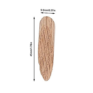 Pocket Hole Plug Set, Odourless Smoothly Surfaces Wooden Holes Jig Kit 50Pcs for DIY(Oak)