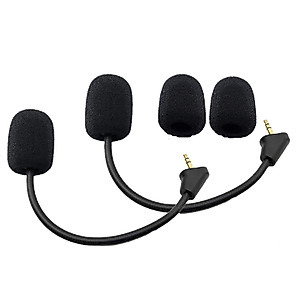 TNE 2 Pack Replacement Game Mic Microphone Boom for 2nd Version Wired Kingston HyperX Cloud 2 II Cloud Core Cloud Pro CloudX PS4 Xbox One Nintendo Switch Computer PC Gaming Headsets