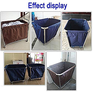 Mobile Linen Car for Hotel/Lobby, Detachable Stainless Steel Storage Cart with Universal Wheel, Can Load 100Kg, PIBM