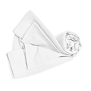 Natural Uniforms Women's Long Sleeve V-Neck T-Shirt Under Scrub (White, Medium)