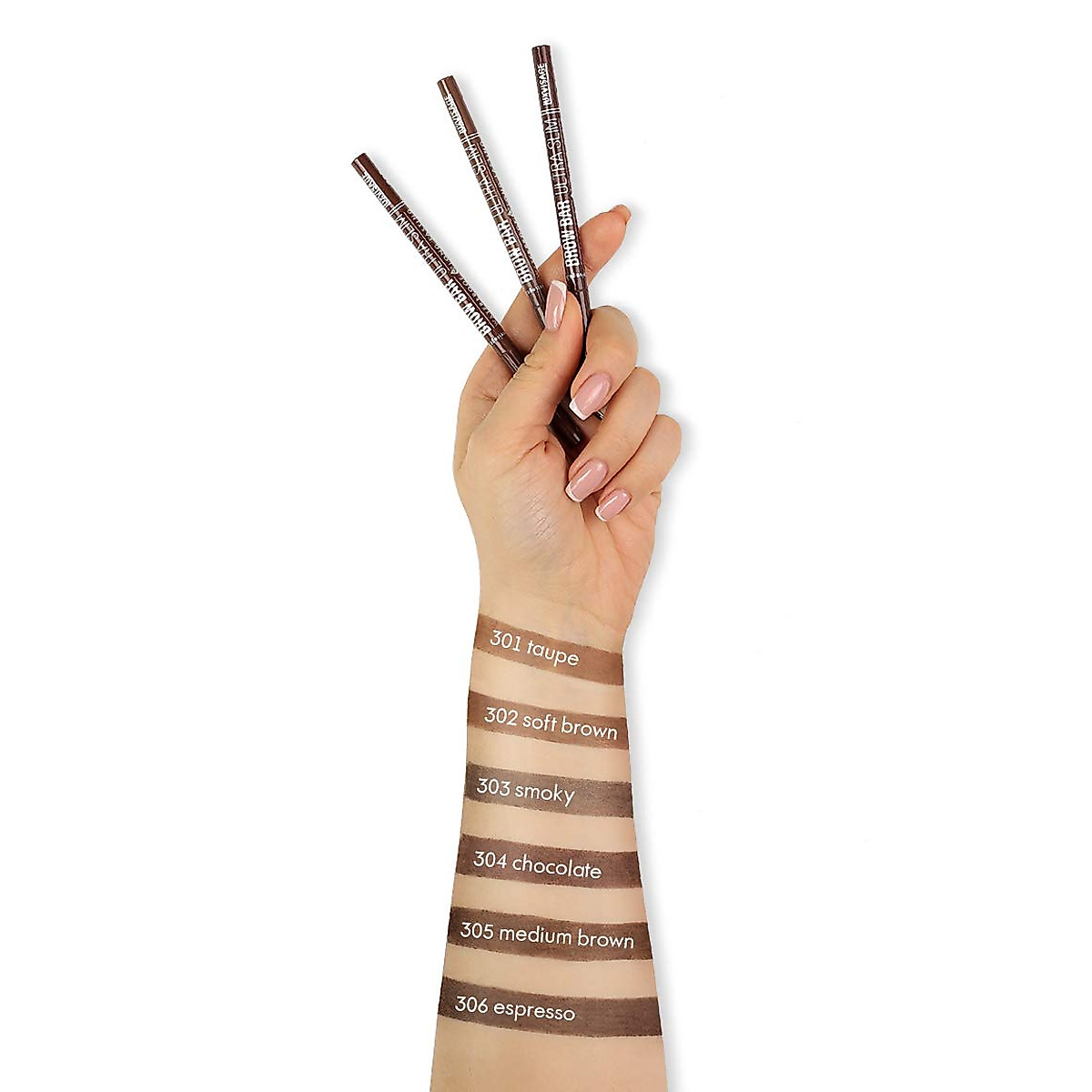 Luxvisage Automatic Eyebrow Pencil Brow Bar Ultra Slim 306, Espresso