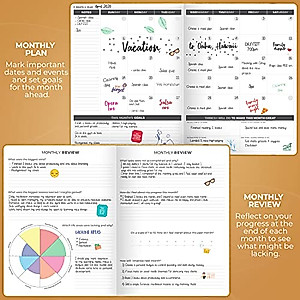 Clever Fox Planner PRO – Weekly & Monthly Life Planner to Increase Productivity, Time Management and Hit Your Goals – Organizer, Gratitude Journal – Undated, 1 Year – Softcover, 8.5x11″ (Amber Yellow)