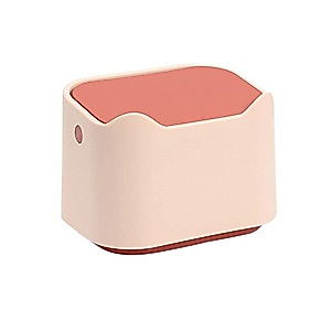 CANMNT Trash Can Desktop Garbage Basket Mini Small Waste Bins Home Table Plastic Trash Can Office Supplies Dustbins Sundries Barrel Box Trash Can Wastebasket