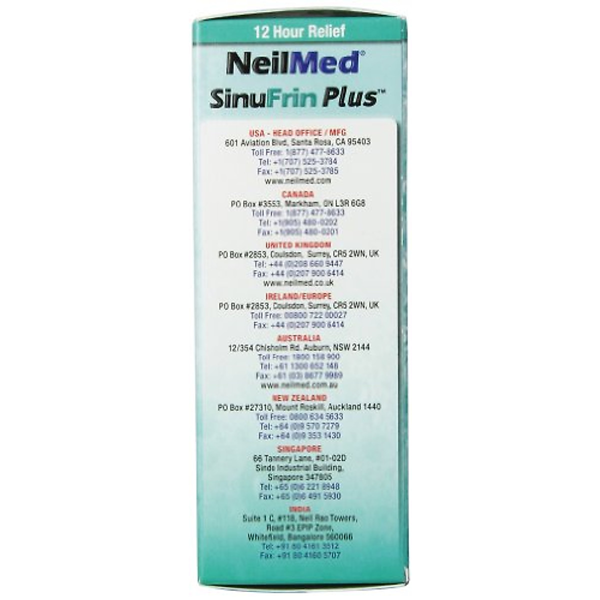 Neilmed Sinufrin Plus Decongestant Moisturizing Gel, .5 Fluid Ounce(Packaging May Vary)
