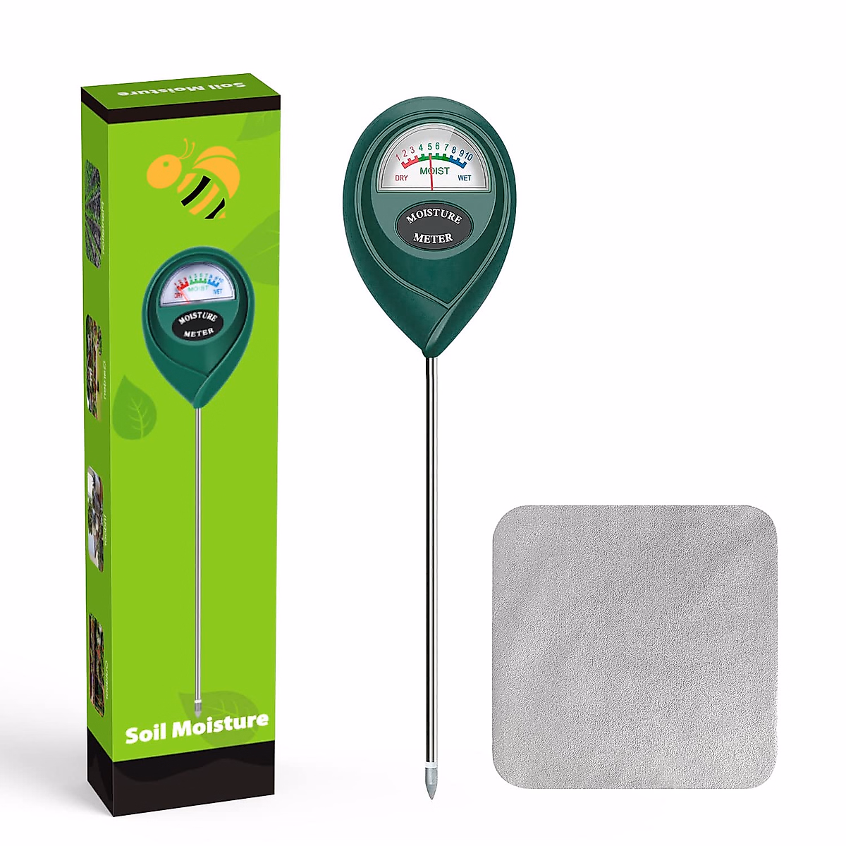 Xincere Soil Moisture Meter, Portable Plant Soil Test Kit Indoor Outdoor Use, Hygrometer Moisture Sensor Water Meter for Potted Plants Succulents Trees Lawn Farm Garden, No Battery Needed,Easy to Read