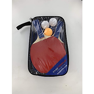 Table Tennis Set - 2 Paddles, 3 Balls - by The Nerve Athletics