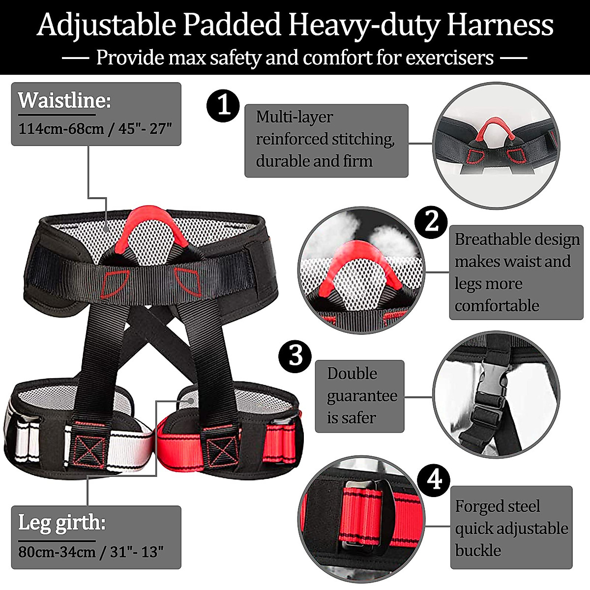 Dasking Heavy Bungee Resistance Band Set grawyti Yoga Bungee Cord Resistance Belt Set 4D Bungee Dance Rope Workout Fitness Home Gym Professional Training Equipment