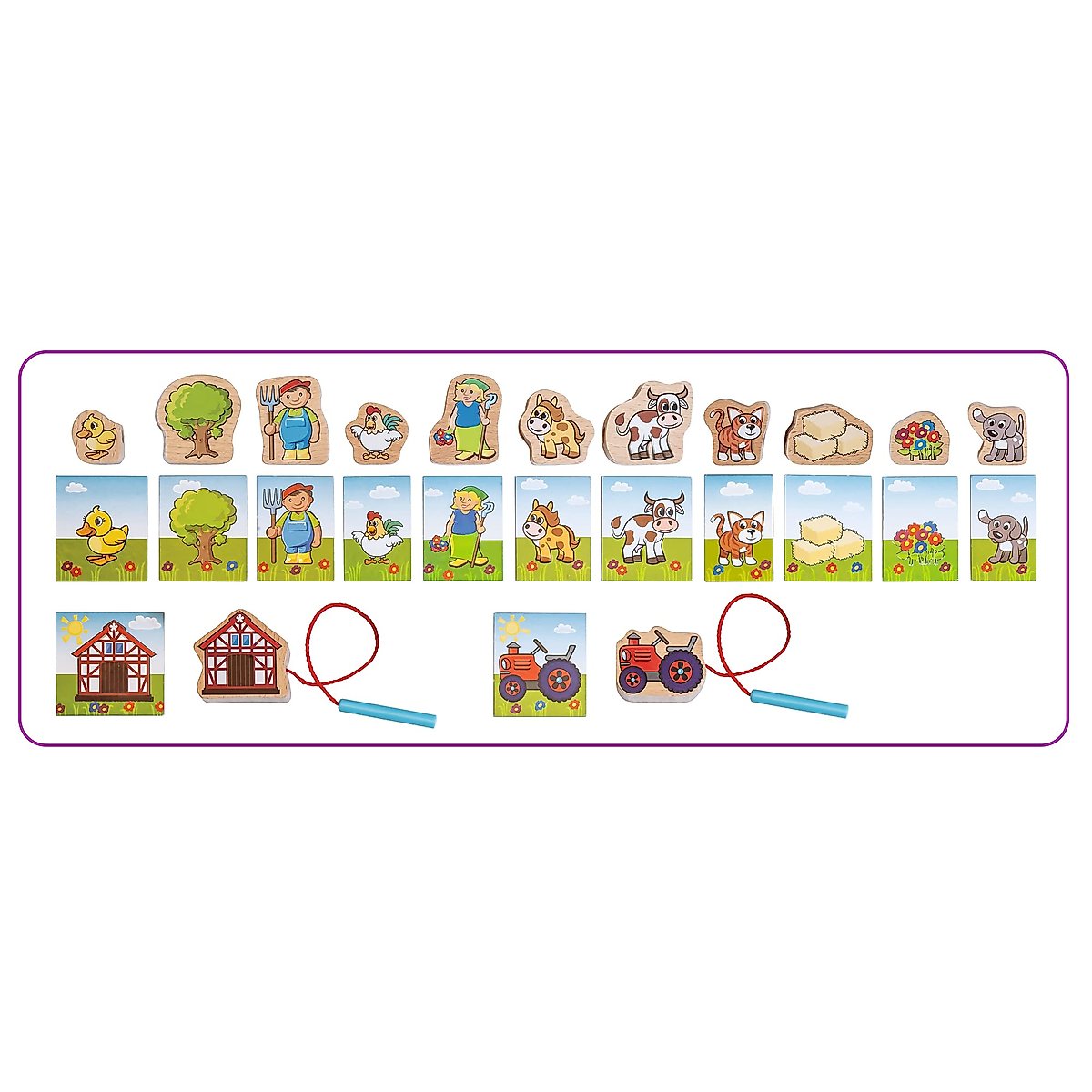 Eichhorn 100005200 Threading Game Multi-Coloured