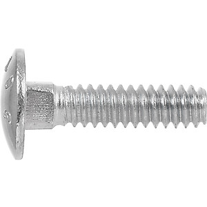 Hillman 240183 Carriage Bolt, 3/8 x 4-1/2-Inch, Steel, Zinc-Plated, Silver, 50-Pack