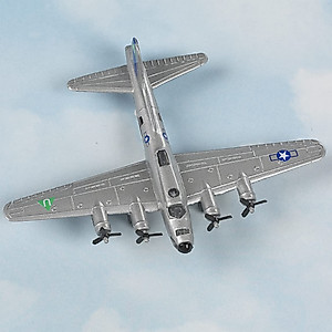 Hot Wings Planes B-17 Flying Fortress Jet (Silver) with Connectible Runway