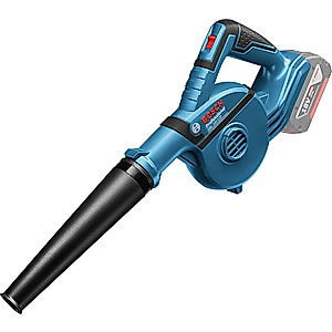Bosch Professional GBL 18V-120 18V System Battery Blower (Including 4X Attachments, Standard Nozzle, Extension Tube, Drill Hole Nozzle, Dust Collection Container, Battery/Charger Not Included)