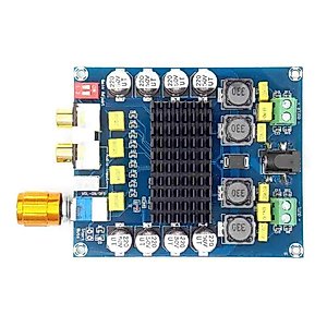 Taidacent XH-M512 Class D Car Amplifier TDA7498 High-power Digital Power Amplifier Board 2x100W Car Amplifier Gold Plated Upgrade