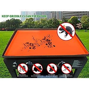 Favfully Silicone Griddle Mat,Grill Cover,36" Griddle Mat Protective Cover for Blackstone 36 Inch Griddle - Heavy Duty Food Grade Silicone Mat