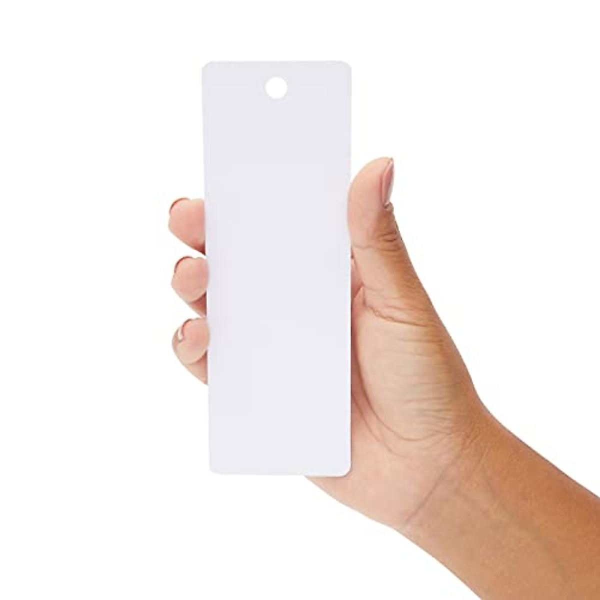 Juvale 300 Pack Bulk Blank Bookmarks for DIY Crafts, White Plain Bookmarks to Decorate (6 x 2 In)
