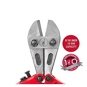 GreatNeck BC24 24-Inch Bolt Cutters, Cut Through Chain Link, Barbed Wire, Nails, Bolts, Most Soft to Medium Metals, Durable-Hardened Cutting Edge, 5/16-Inch Open Capacity, Compound-Action Jaw