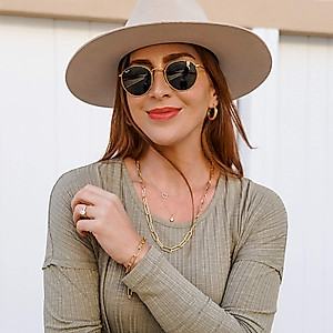 West Coast Jewelry Women's Stainless Steel Paperclip Bracelet 7.5"