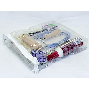 20-Pack Heavy Duty Vinyl Zippered See-Through Storage Bags (Clear) for Jewelry, Shirts, Cosmetics, Arts & Crafts Supplies and Much More! (9" x 11" x 2") 0.9 Gallon