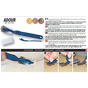 Mure & Peyrot Bread Lame, Made in France, Model Adour, Professional Dough Scoring Tool with Safe Locking Mechanism, One Protective Cover, and One Blade Included, Trusted Brand since 1904