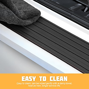 Osilly Car Rear Bumper Protector Guard, Anti-Scratch Trunk Door Protection Strip, Non-Slip Cargo Trunk Protective Guards, Universal Auto Exterior Accessories for SUV (Black, 40.9 * 3.5 inch)