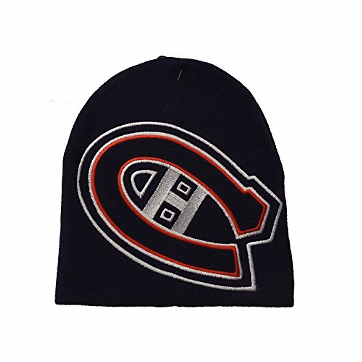 Montreal Canadiens Blue Hype Big Logo Skull Cap - NHL Cuffless Winter Knit Beanie Toque Hat by NHL