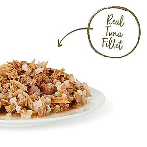 Applaws Natural Wet Cat Food, 18 Pack, Limited Ingredient Food for Cats, Tuna Fillet with Crab in Broth, 2.12oz Pots