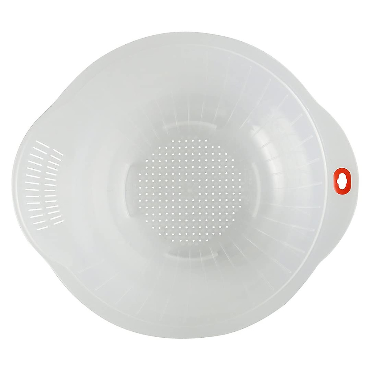 Japanese Rice Washing Bowl with Side and Bottom Drainers (10")