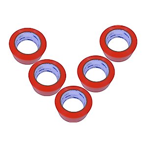 5 Rolls Auto Glass Tape All Weather, No Residue 2" x 108' Orange Perforated (6")