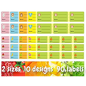 Baby Daycare Labels, Removable Write-On Date Labels for OXO Tot Baby Blocks Food Storage Containers, Trays, Jars, Freezer & Dishwasher Friendly, for Infants & Babies