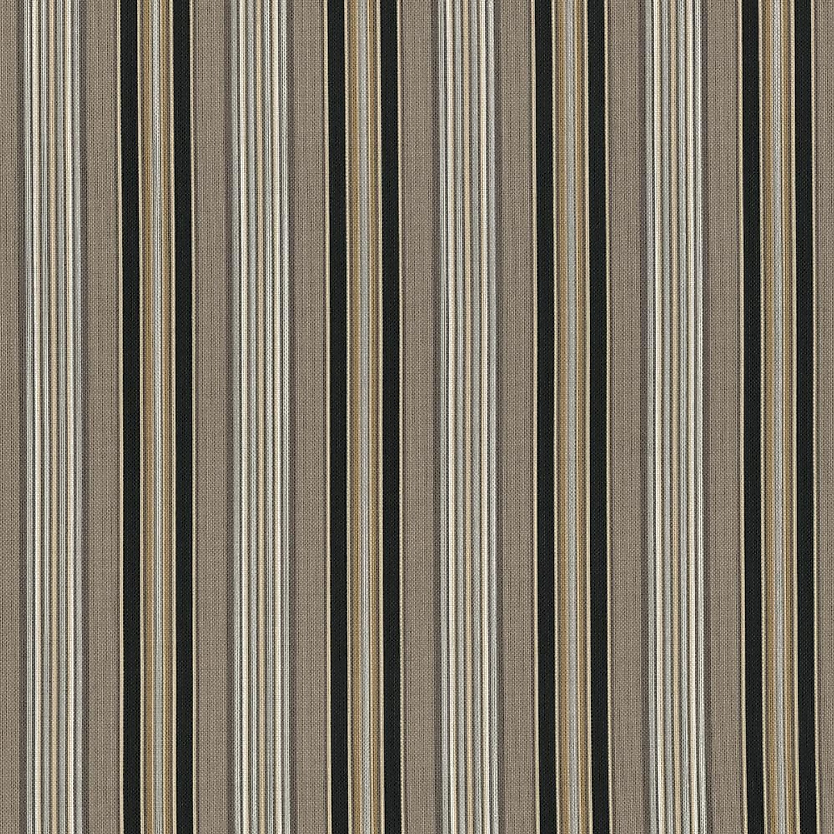 Pillow Perfect Outdoor/Indoor Getaway Stripe Onyx Oversized Lumbar Pillows, 24.5" x 16.5", Black, 2 Count