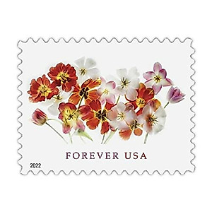 Tulips 2022 Forever First Class Postage Stamps, Flowers, Garden, Love, Postal, (1 Sheet, 20 Stamps)