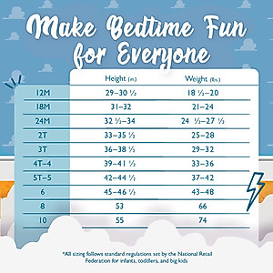 Disney Boys' Little 3-Piece Loose-fit Pajama Set, Soft & Cute for Kids, Pixar Fun 3, 4