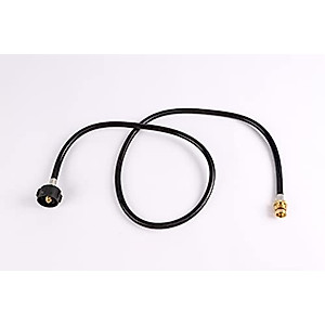 QuliMetal 5 Feet Propane Tank Adapter Hose 1lb to 20lb Converter Replacement for Weber Q Gas Grill, Blackstone Griddle, Tabletop Grill, Buddy Heater, Coleman Stove Camping Converter